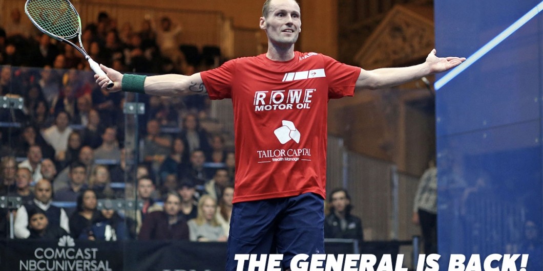 Gregory Gaultier - The General is Back - SQUASHTV