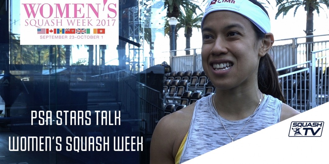 PSA Stars Talk Women' Squash Week - SQUASHTV