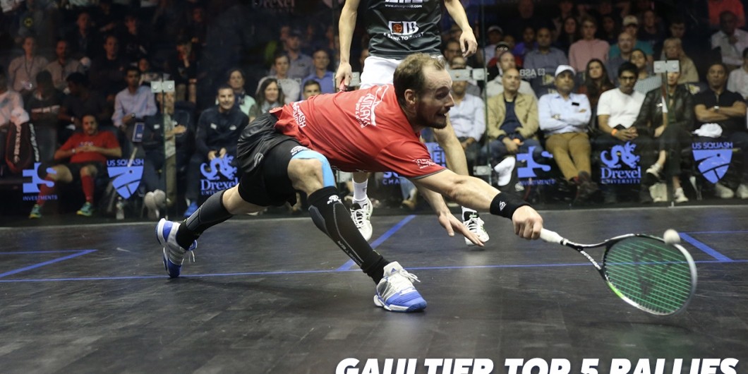 Greg Gaultier Top 5 Rallies - SQUASHTV