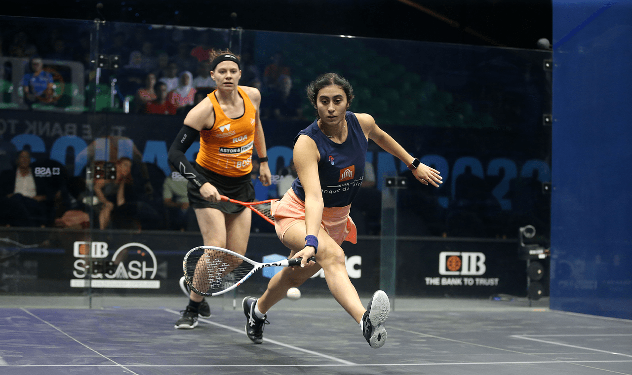 Perry v El Sherbini - CIB Egyptian Open 2022 - QF Replay - SQUASHTV