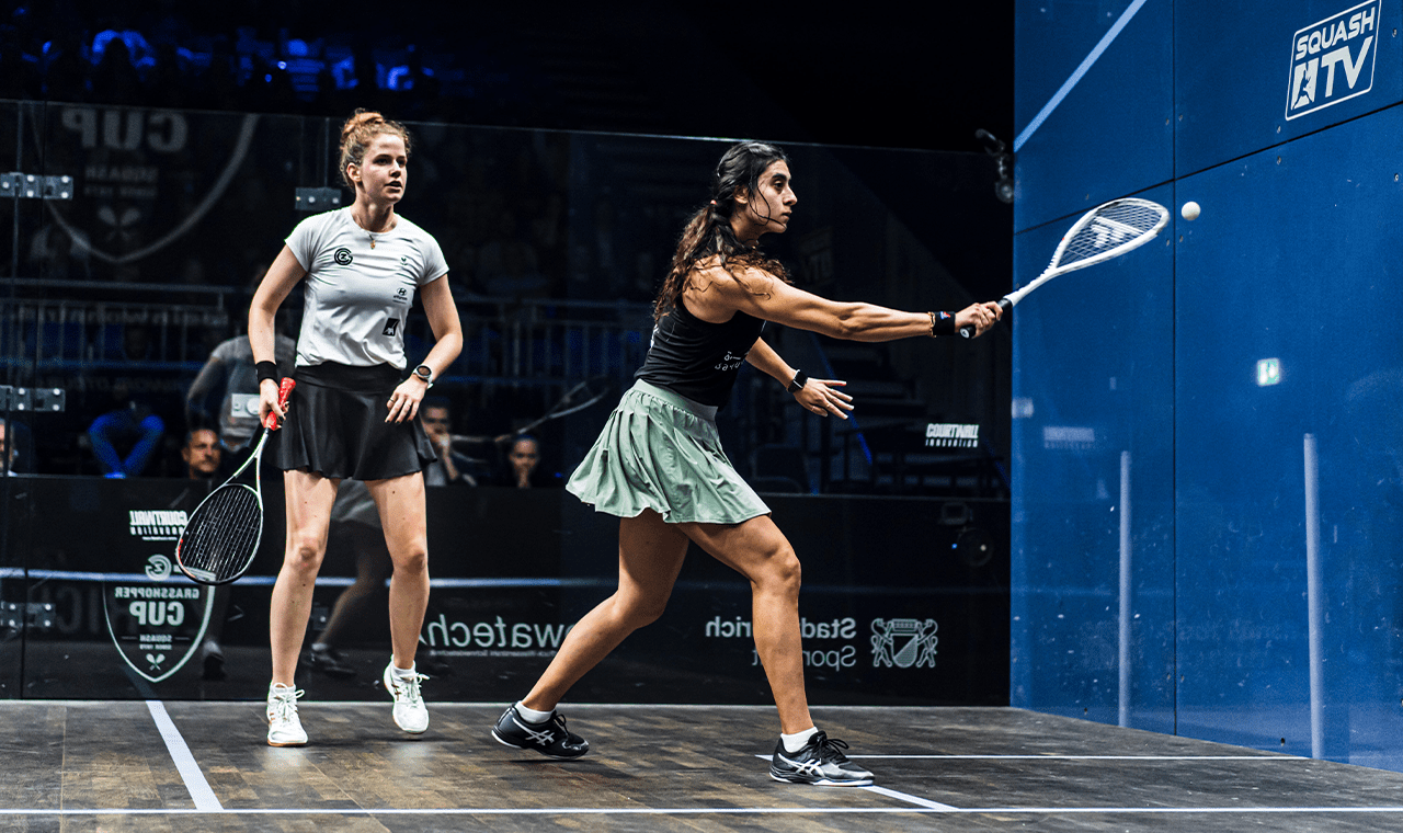 El Sherbini v Merlo - Grasshopper Cup 2022 - Round 2 Replay - SQUASHTV
