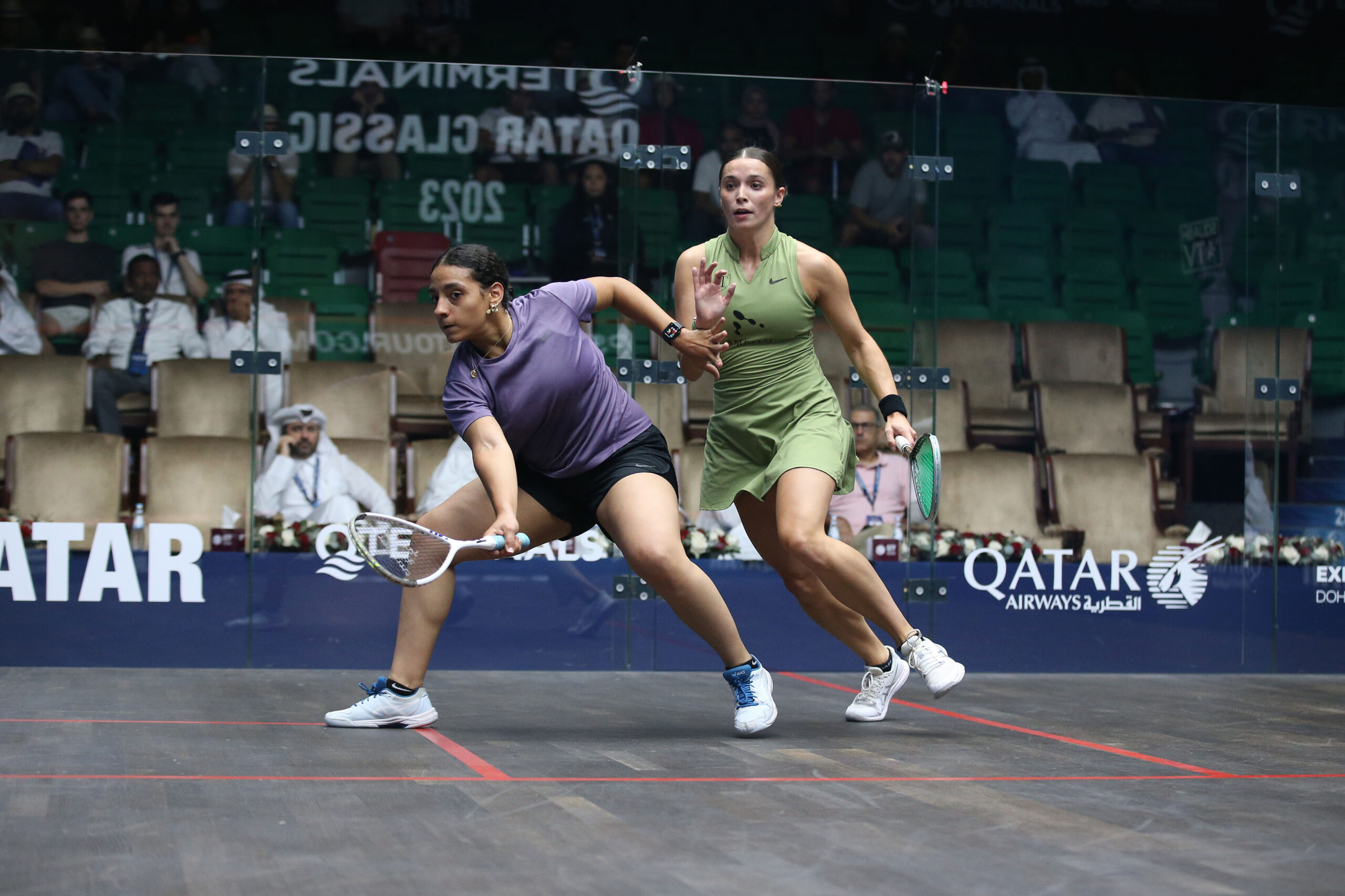 Round 1 – Kenzy Ayman v Jasmine Hutton - SQUASHTV